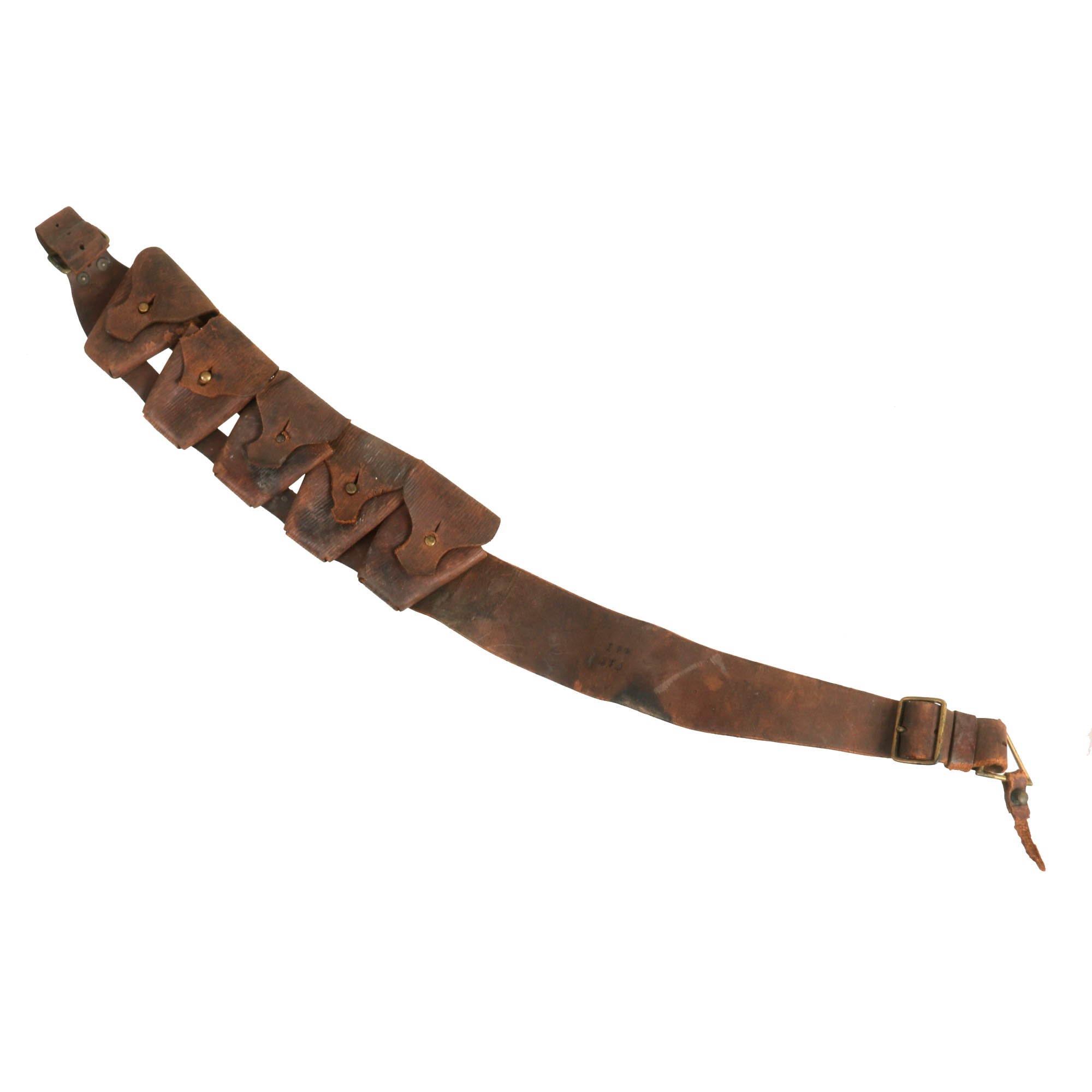 Original Australian WWI P-1903 Five Pocket Leather Cavalry Bandolier M ...