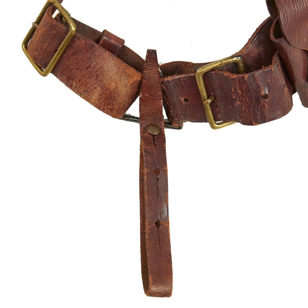 Original Australian WWI P-1903 Five Pocket Leather Cavalry Bandolier ...