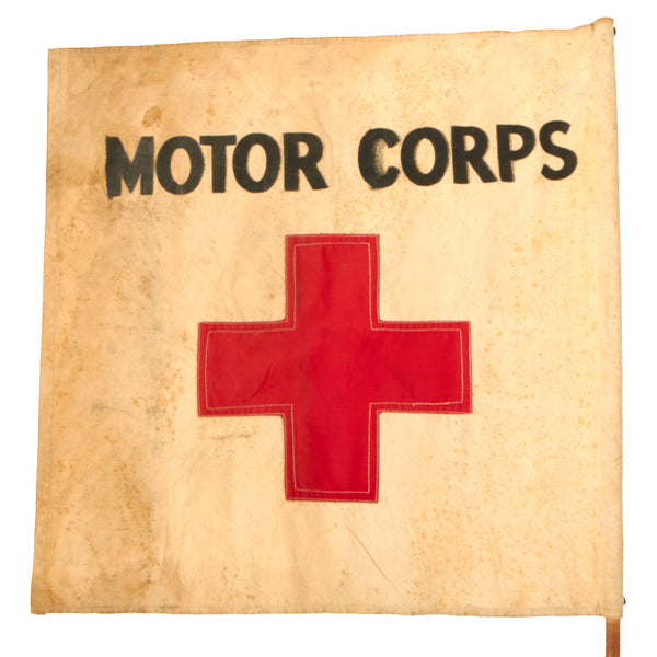 Original U.S. WWI Era American Red Cross Ambulance Motor Corps Flag ...