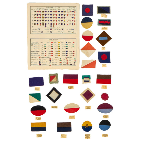 Original Australian WWI Unit Insignia Flash Patches With Original Unit ...