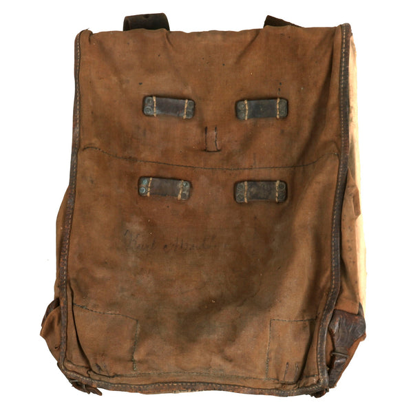 Original German WWII Tornister 34 Cowhide Backpack with Shoulder Straps ...