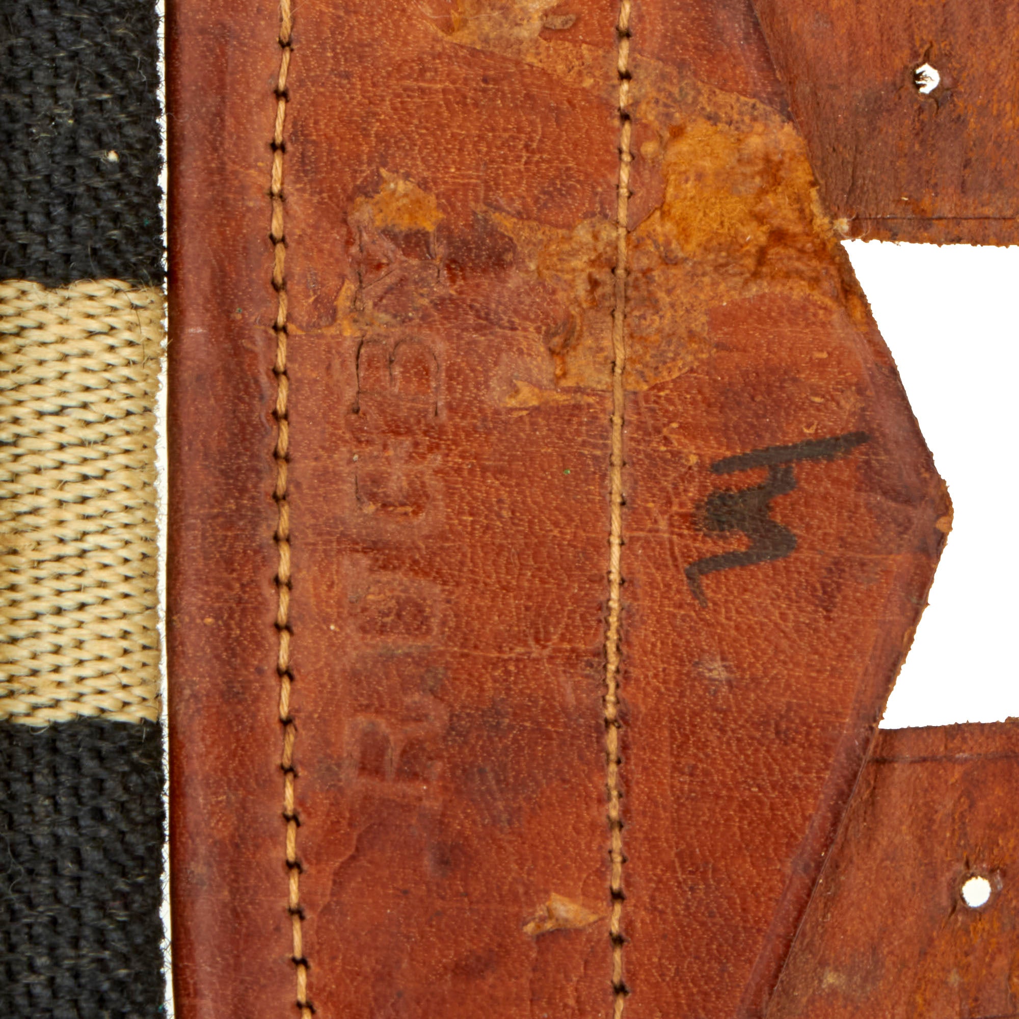 Original Canadian WWI Souvenir Hate Stable Belt With 14 Attached Items ...