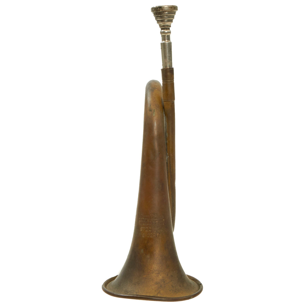 Original U.S. WWI 1917 dated Military Brass Bugle by Wurlitzer with Mo ...