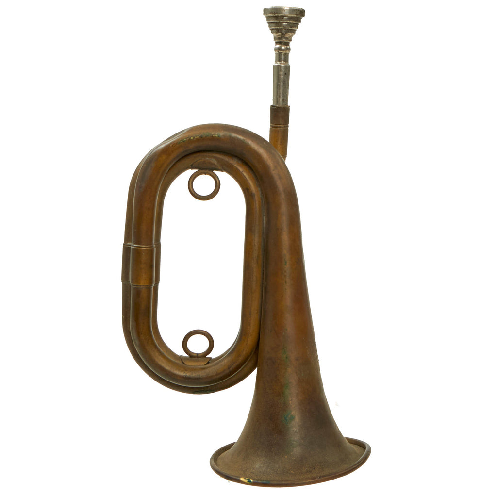 Original U.S. WWI 1917 dated Military Brass Bugle by Wurlitzer with Mo ...