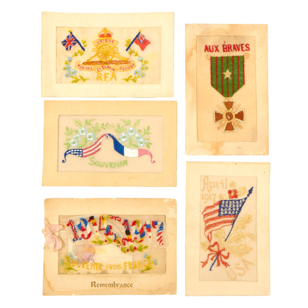 Original U.S. WWI Brass Trench Art Lot with Letter Openers, Embroidere – International Military ...