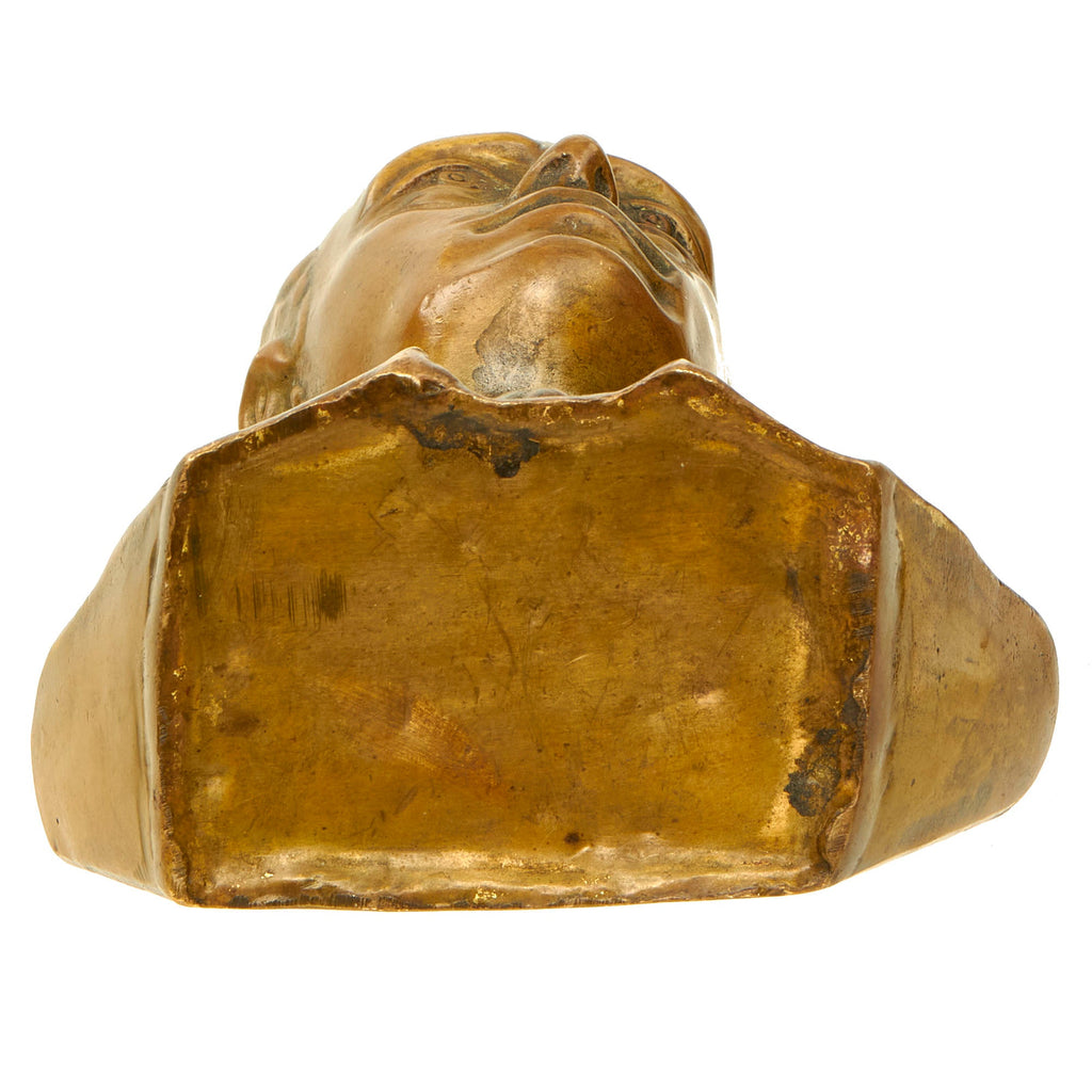 Original Italian Pre-WWII Younger Benito Mussolini Brass Bust Sculptur ...