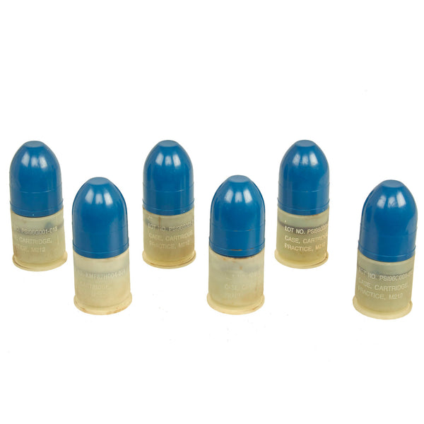 Original U.S. Inert 40mm M781 Training Practice Round Lot of 6 With Cl ...
