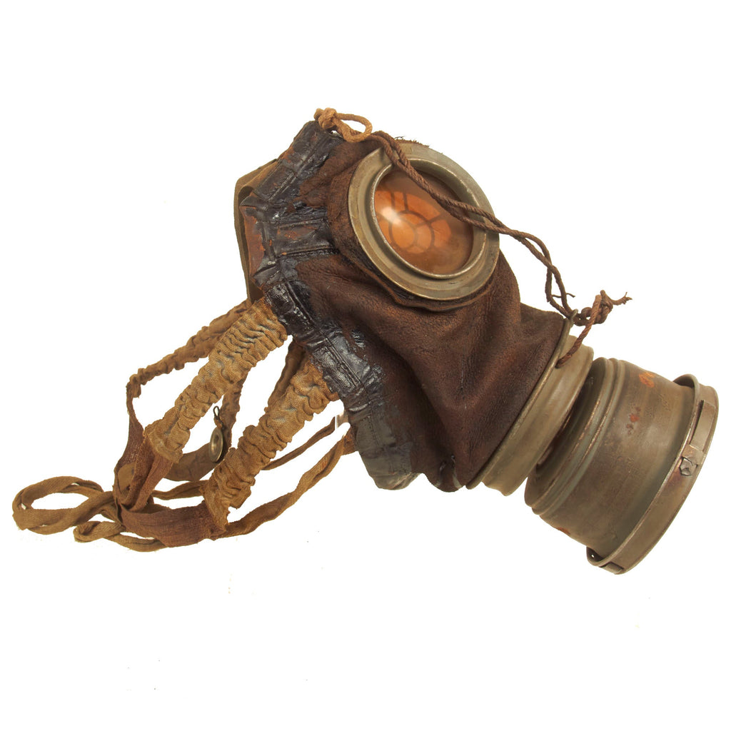 Original Imperial German WWI M1917 Ledermaske Gas Mask with Can Battle ...