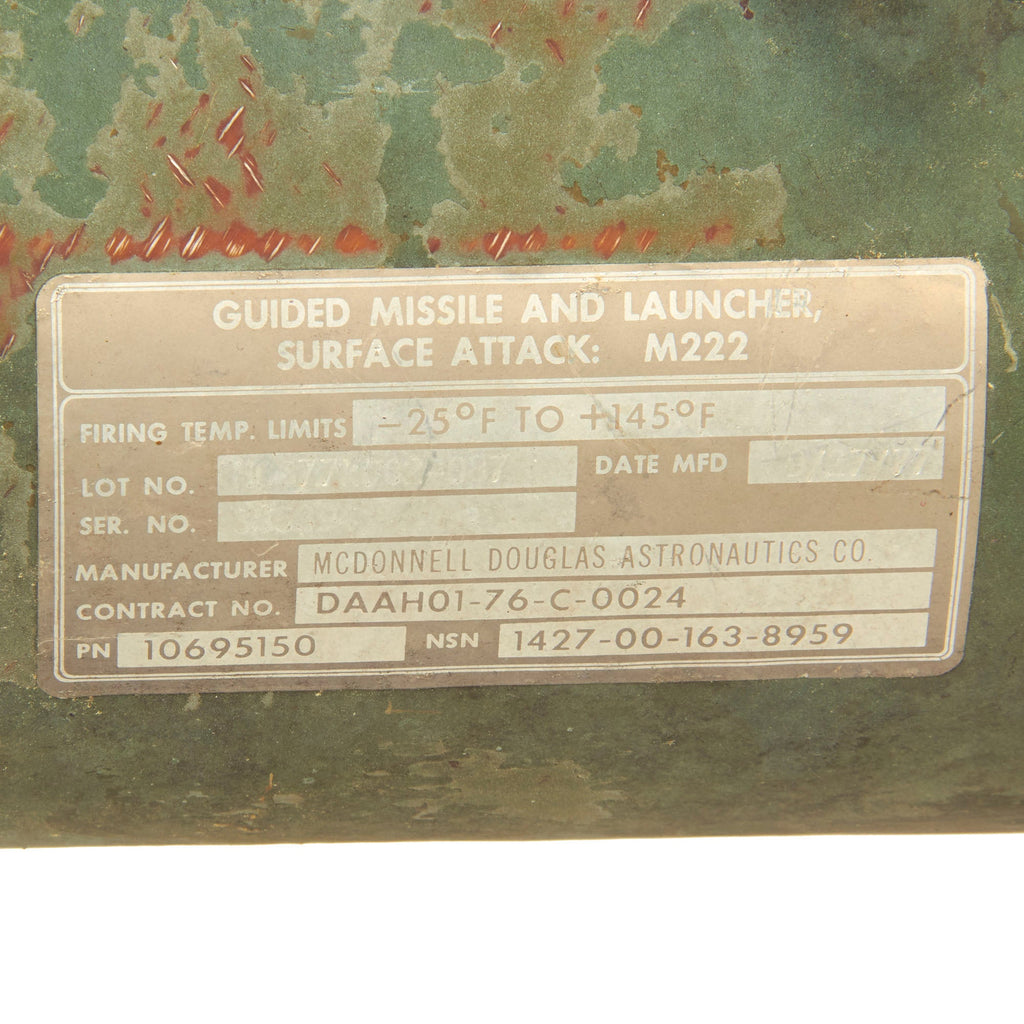 Original U.S. Gulf War Era M47 Dragon Anti-Tank Guided Missile Launche ...