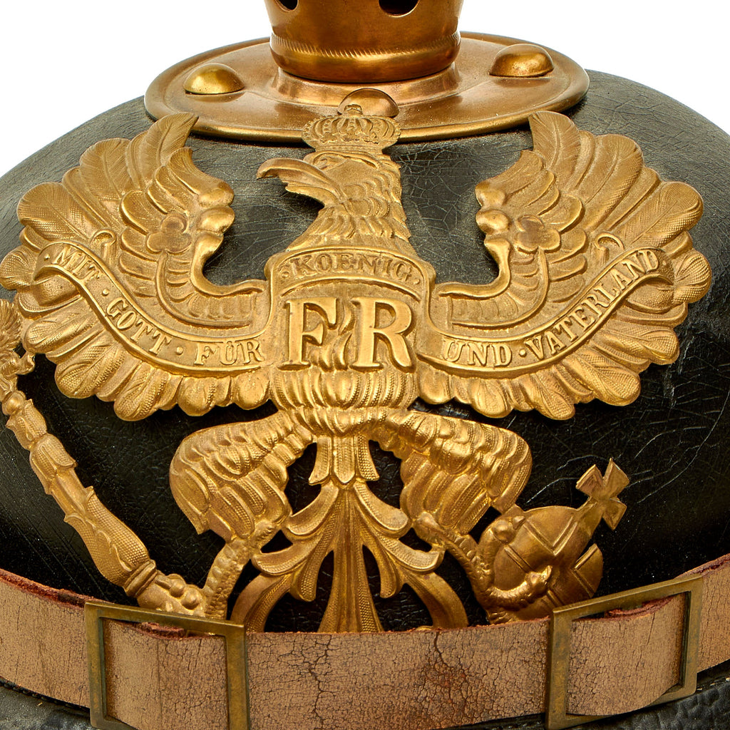 Original German WWI Complete Prussian M1895 Artillery Pickelhaube Helm ...