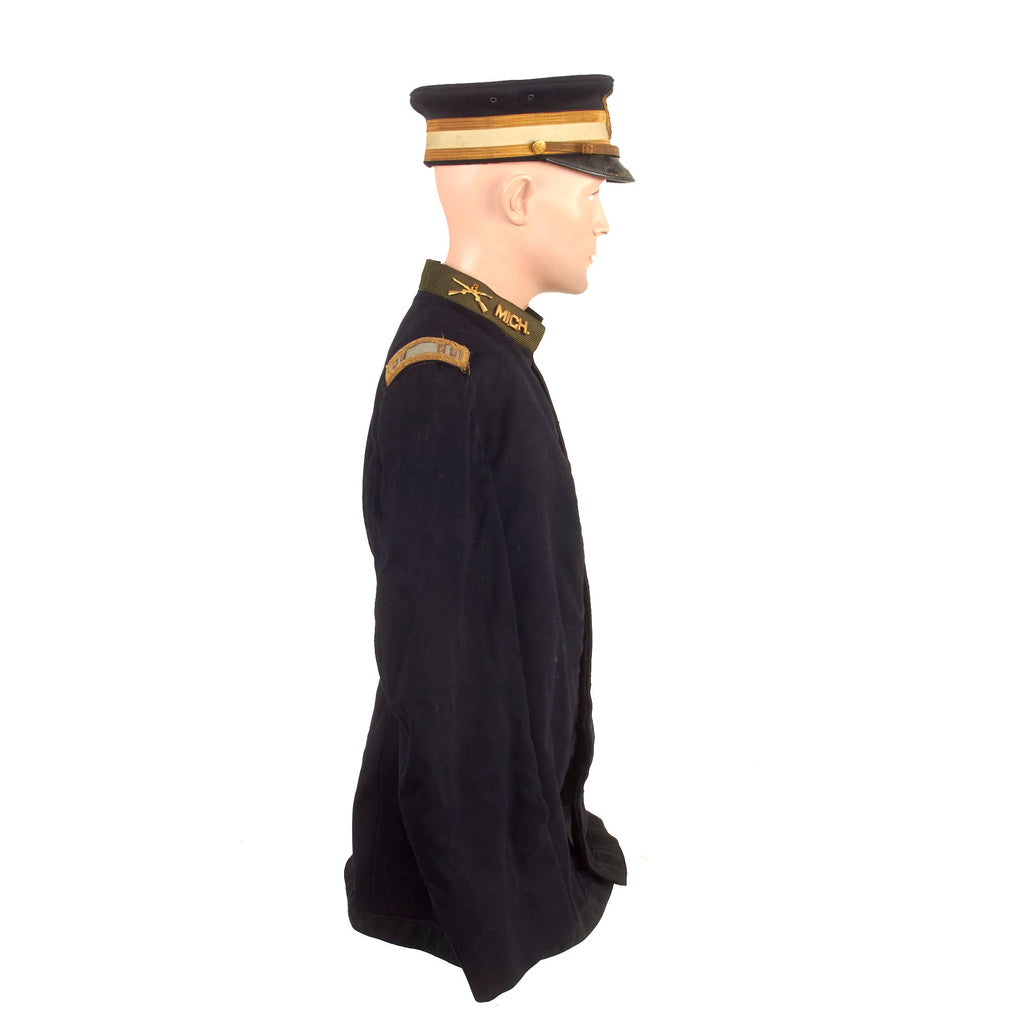 Original U.S. WWI M1895 Pattern Undress Jacket with Named M1902 Visor ...
