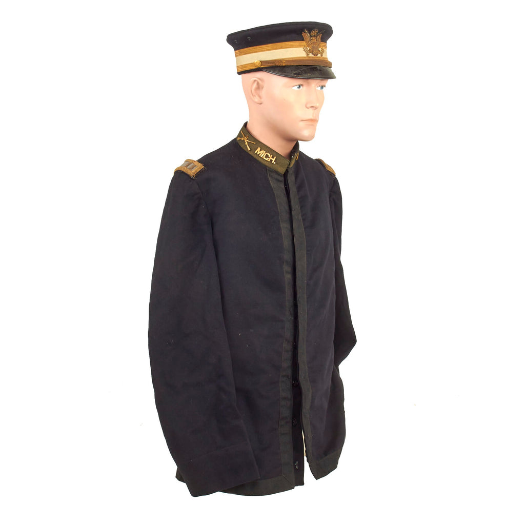 Original U.S. WWI M1895 Pattern Undress Jacket with Named M1902 Visor ...