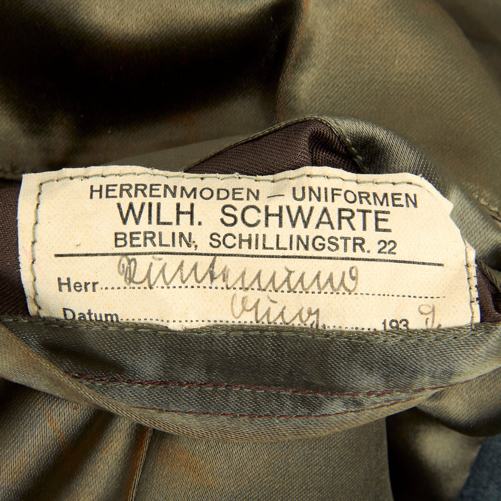 Original German WWII Named Oberleutnant der Schutzpolizei Officer's M3 ...