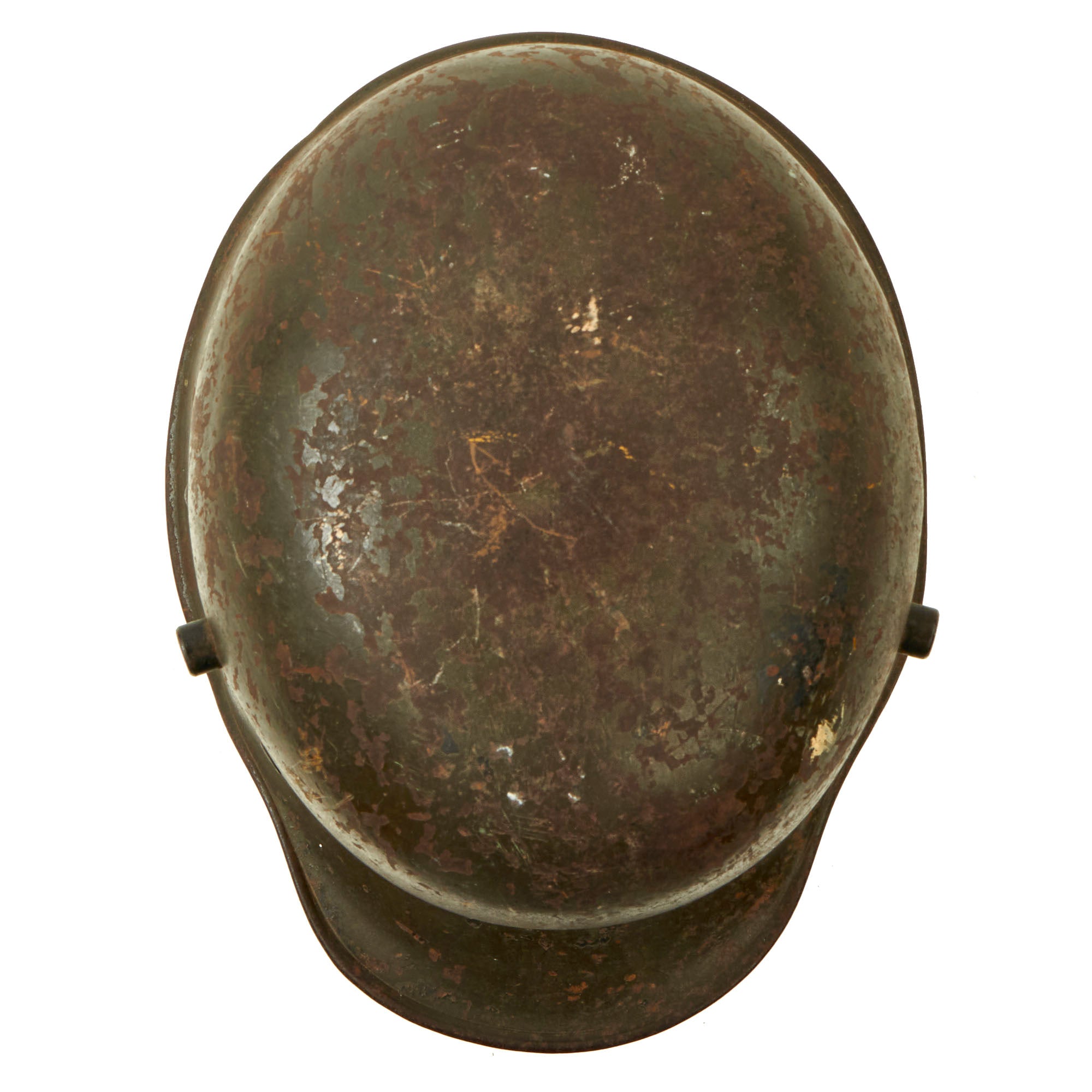 Original German WWI M16 Helmet with Original Camouflage Paint and Liner ...