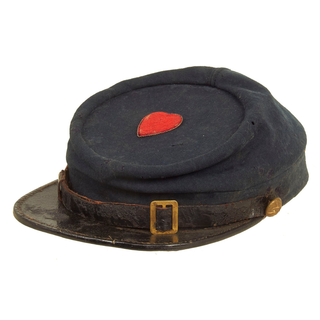 Original U.S. Civil War Chasseur Style Pattern Kepi With XXIV 24th Cor ...