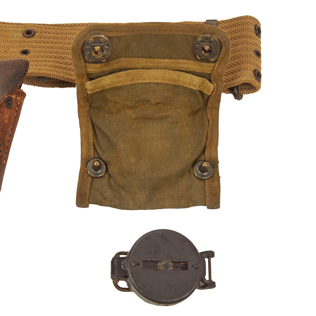 Original U.S. WWII Officer’s Gear Lot Featuring M1936 Pistol Belt, M19 ...