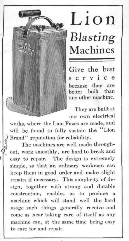 Original U.S. Late 19th Century Dynamite Blasting Machine Aetna Powder ...