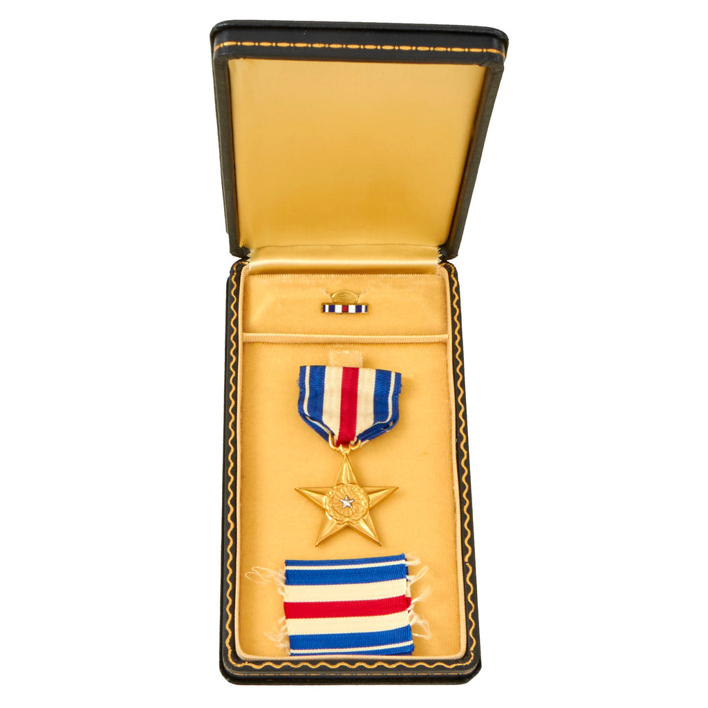 Original U.S. WWII Silver Star Set With Pin & Proper Presentation Case ...