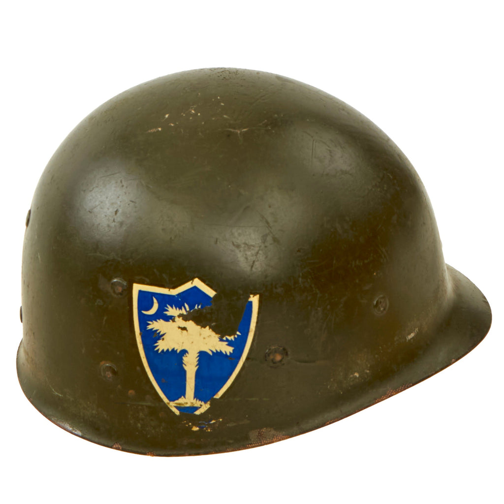 Original U.S. Korean War Era McCord Military Police M1 Helmet With Pai ...
