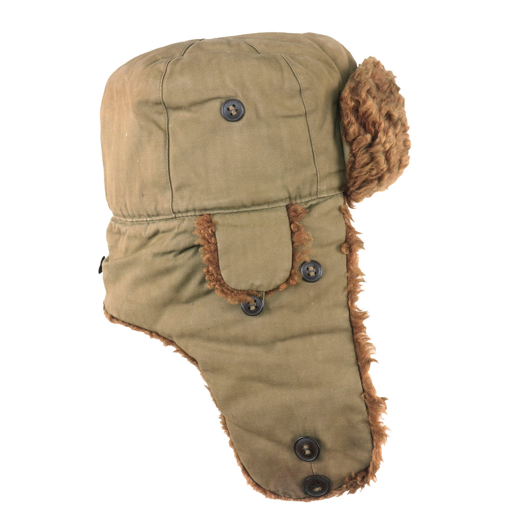 Original U.S. Korean War Chinese People’s Army Winter Ushanka - USGI B ...