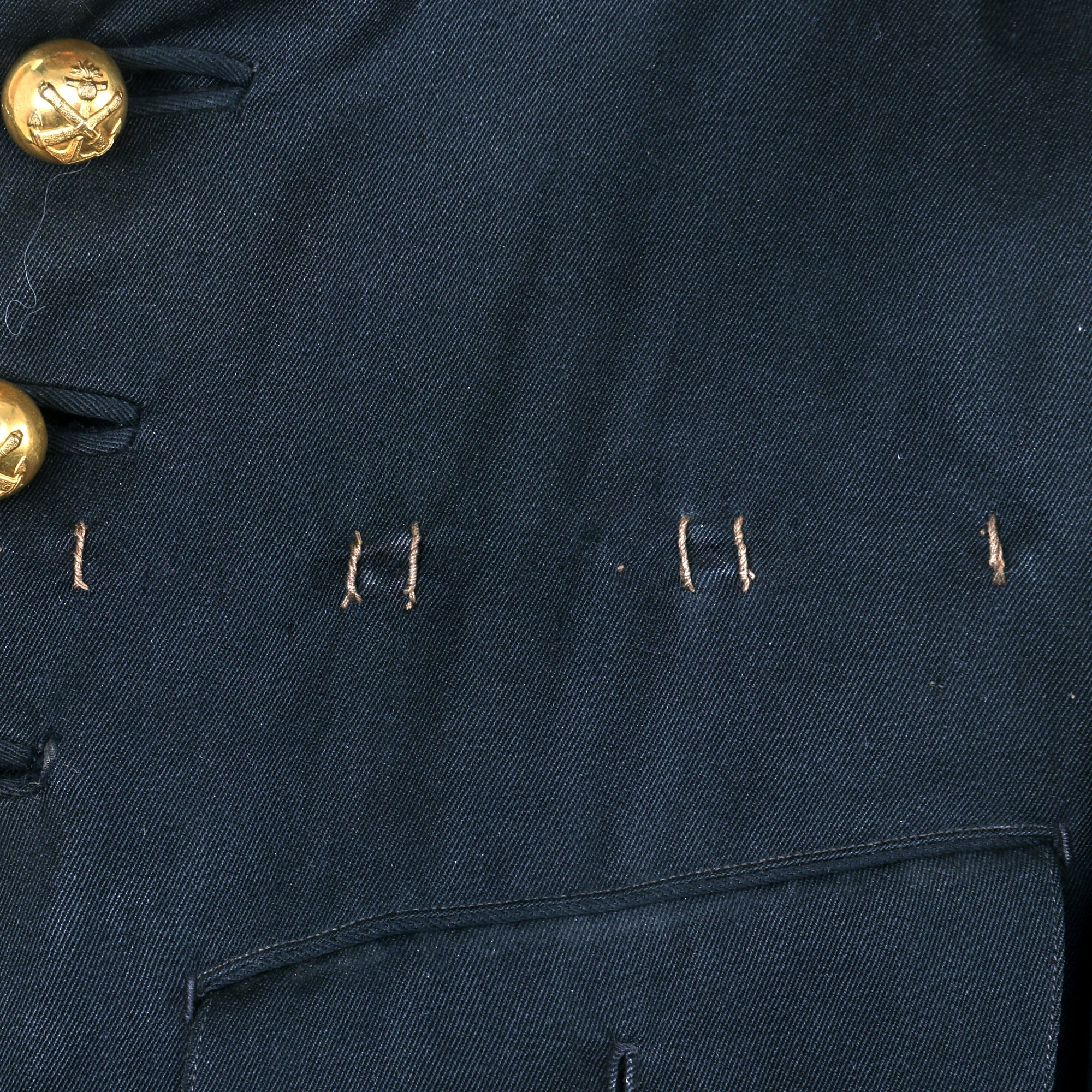 Original French WWI Colonial Field Artillery Officer’s Capitaine Dark ...