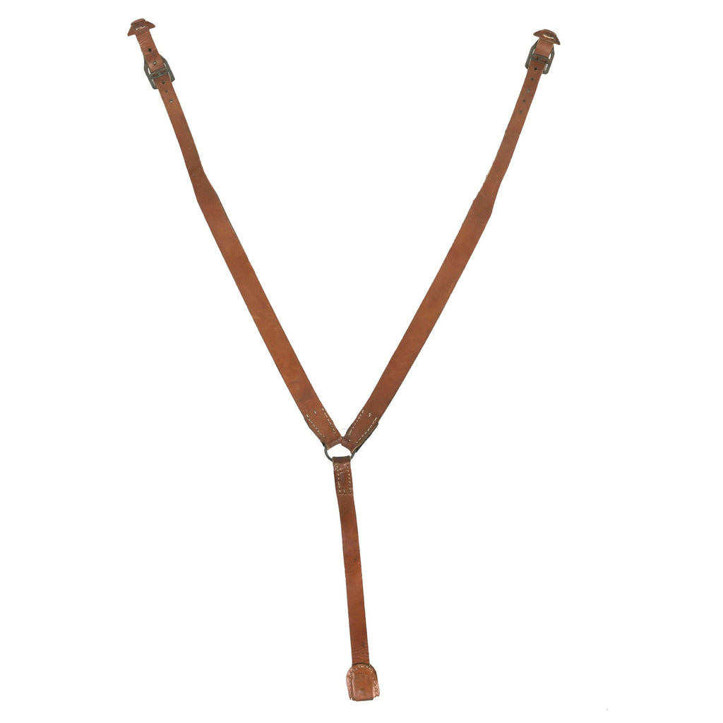 Original German WWII RBNr. Marked Lightweight Mounted Leather Combat S ...