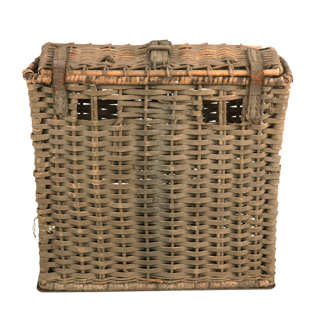 Original German WWII Wicker and Metal Carrier For Artillery Rounds Wit ...