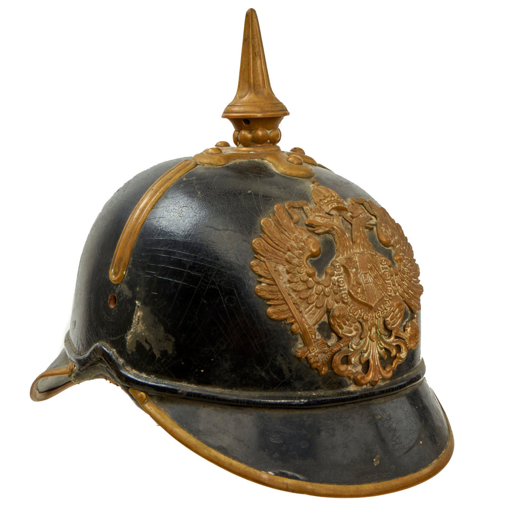 Original Pre WWI Era Austrian Gendarmerie Officer’s Pickelhaube With F ...