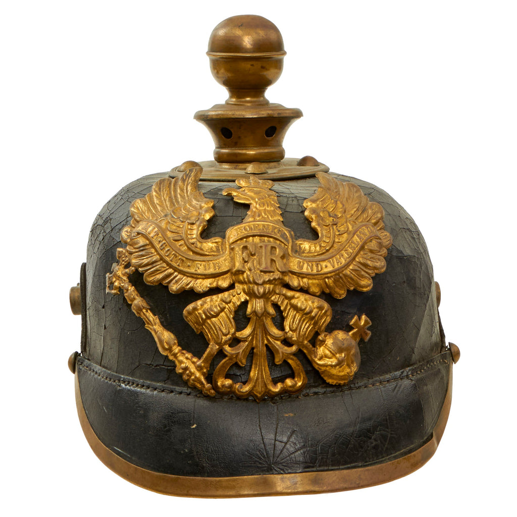 Original German WWI Prussian M1895 Artillery Pickelhaube Helmet Dated ...