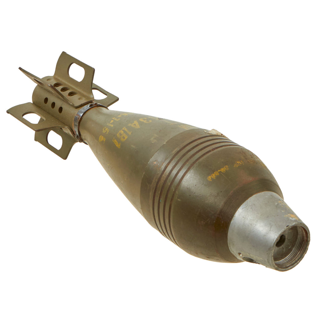 Original U.S. Korean War Deactivated 81mm M43A1B1 HE Mortar Shell Roun ...
