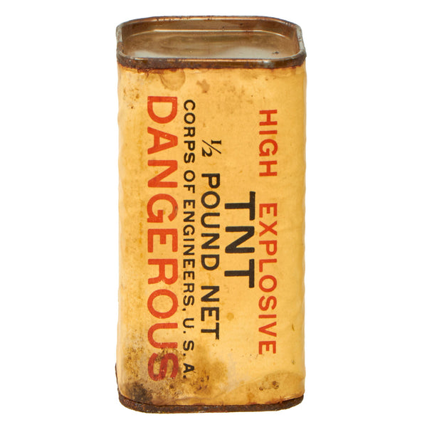 Original U.S. WWII Corps of Engineers High Explosive TNT 1/2 Pound Blo ...