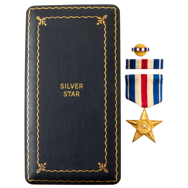 Original U.S. WWII Silver Star Set With Proper Presentation Case - Com ...