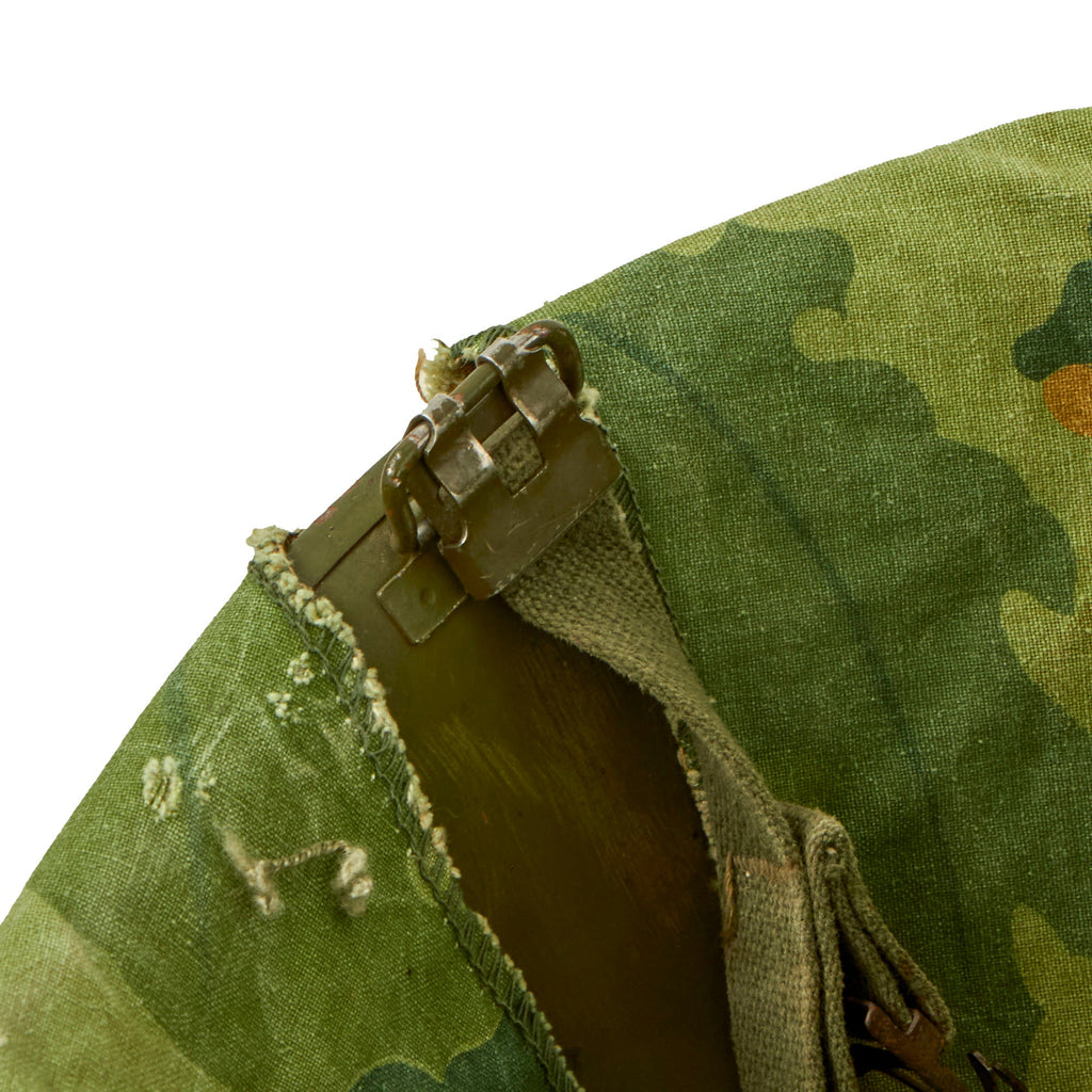 Original U.S. Vietnam War M1 Helmet with Camouflage Cover and Liner ...