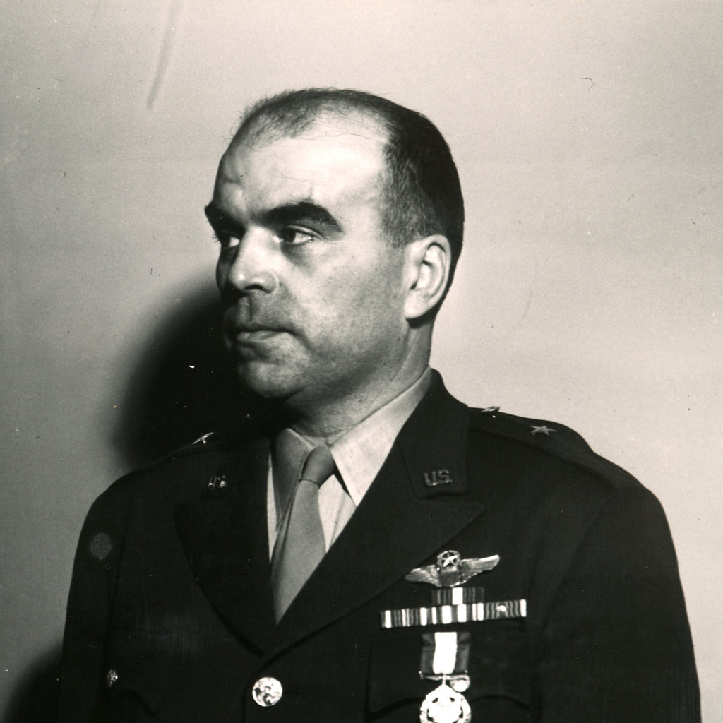 Original U.S. WWII Brigadier General Saunders Signed Image, Rank and B ...