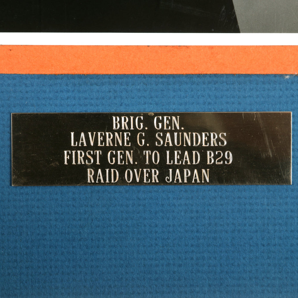 Original U.S. WWII Brigadier General Saunders Signed Image, Rank and B ...