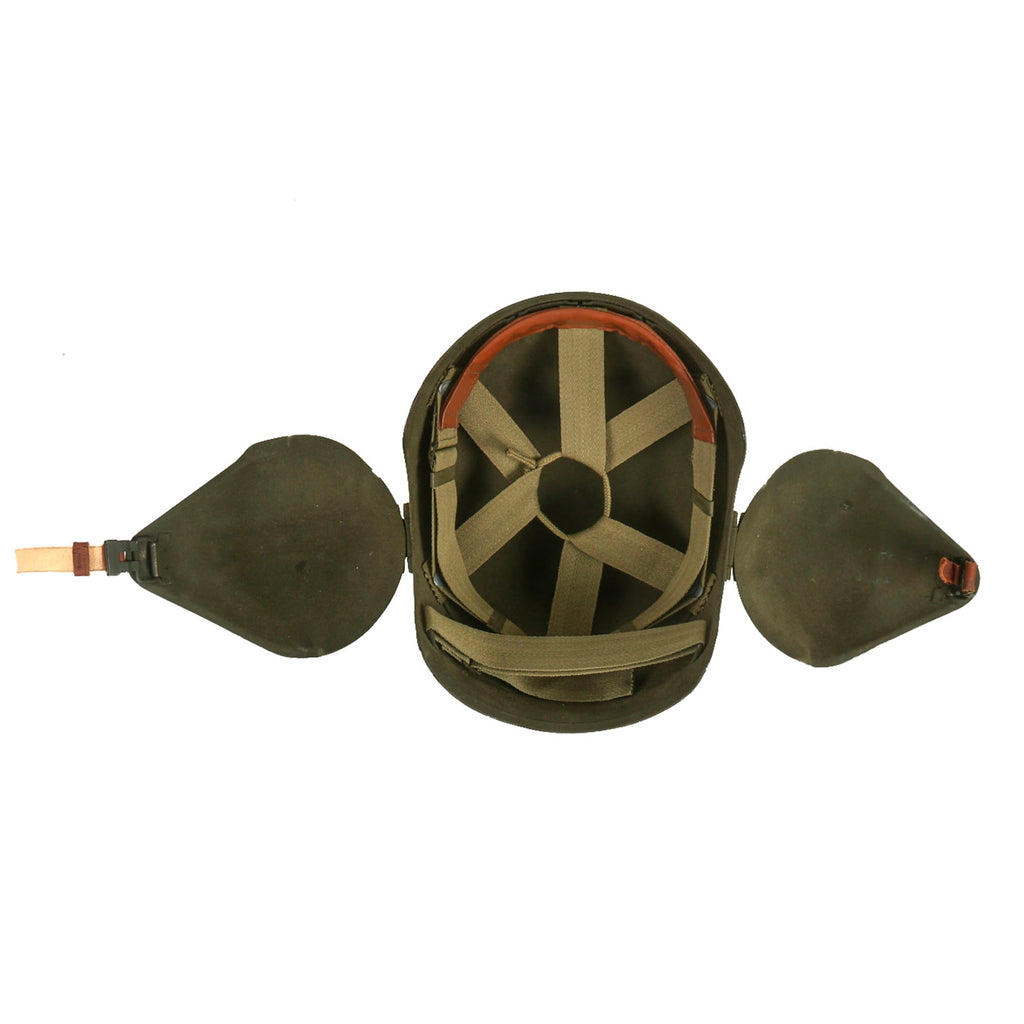 Original U.S. WWII USAAF Bomber Crew M5 Steel FLAK Helmet with Complet ...
