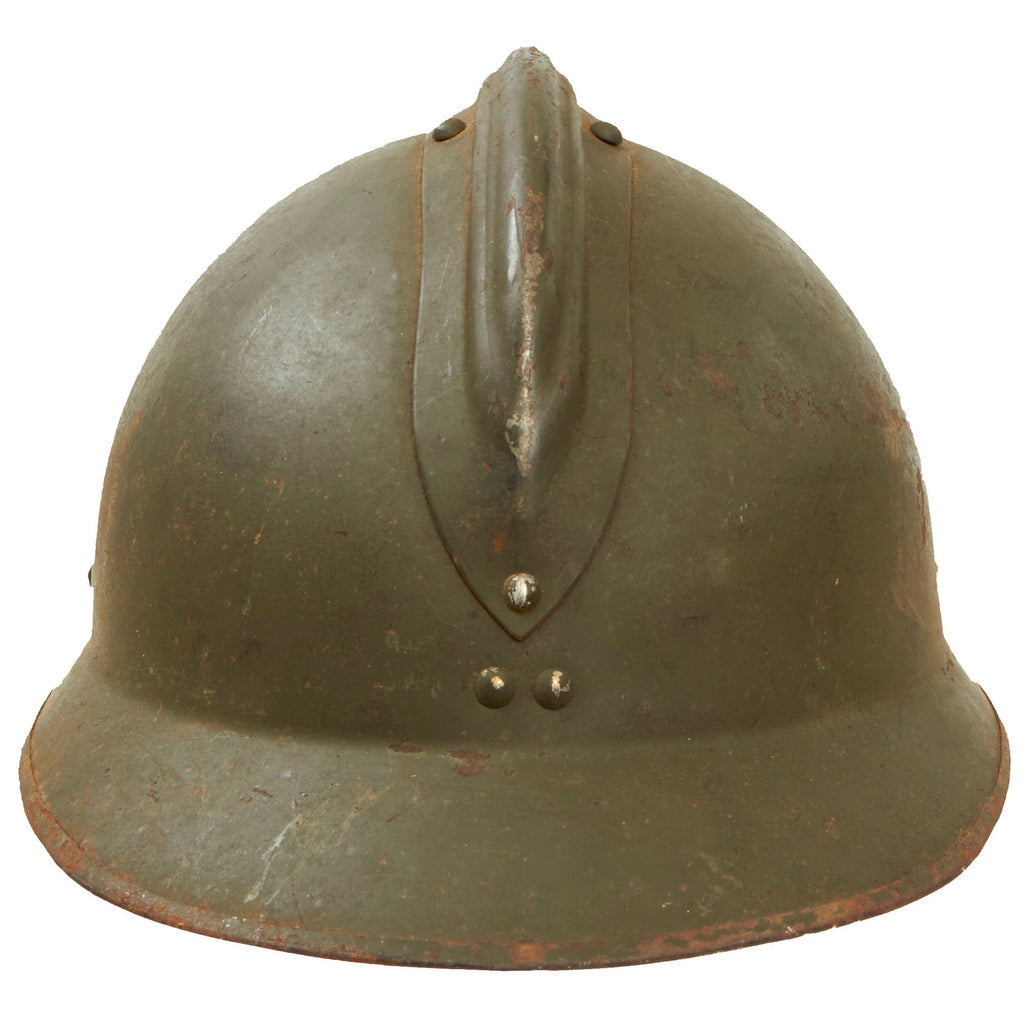 Original French WWII M1926 Adrian Helmet with Liner and Chinstrap - Ol – International Military ...