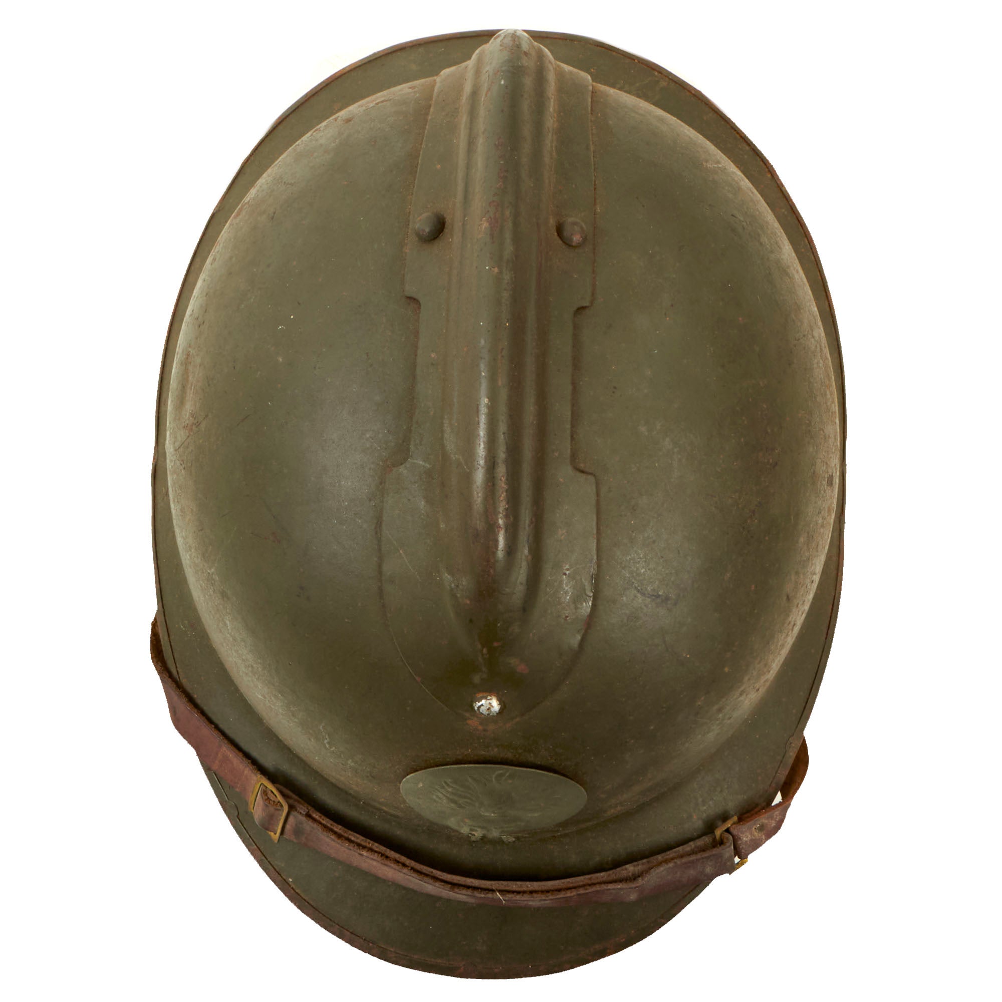 Original French WWII M1926 Adrian Helmet with Liner and Chinstrap - Ol – International Military ...