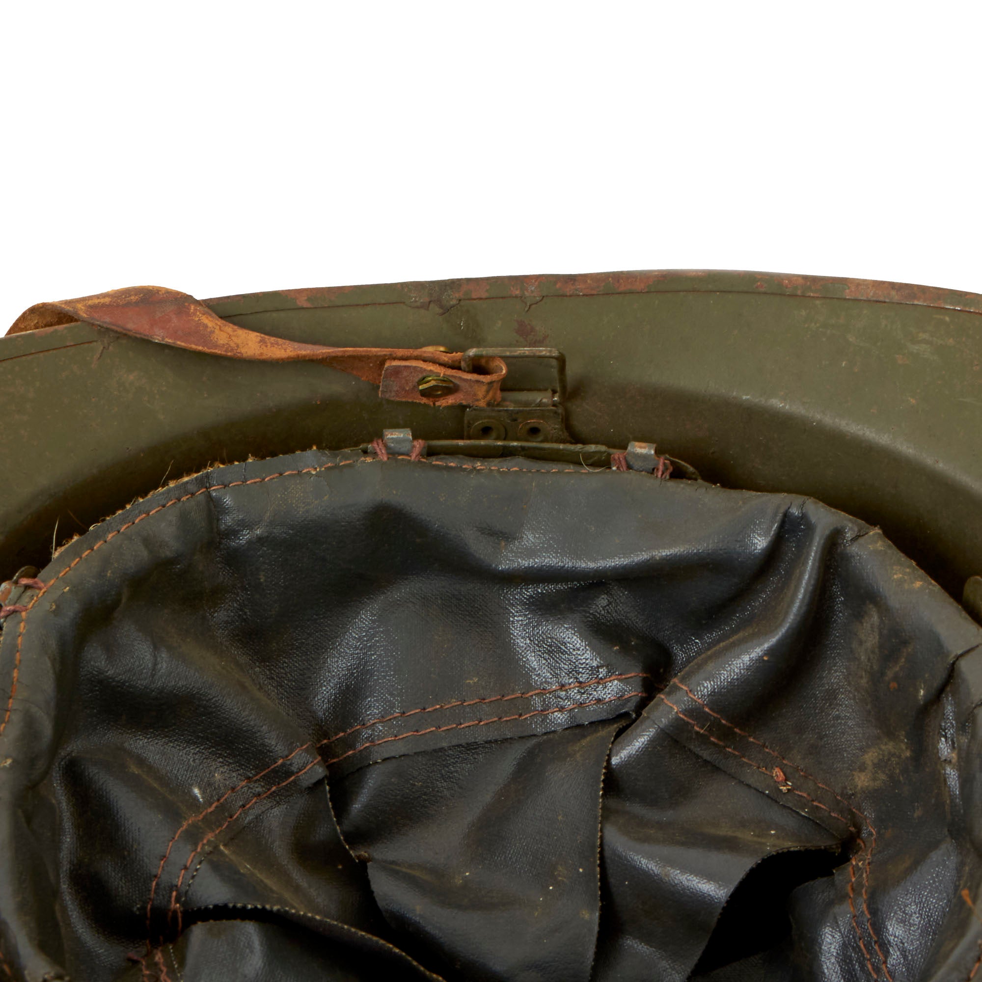 Original French WWII M1926 Adrian Helmet with Liner and Chinstrap - Ol – International Military ...