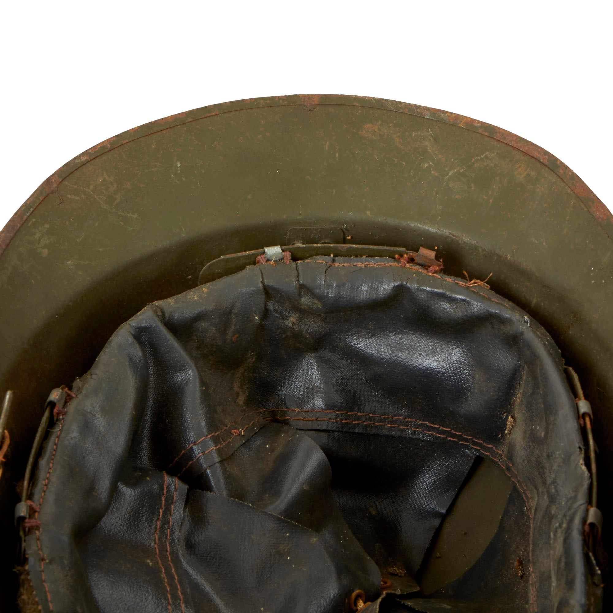 Original French WWII M1926 Adrian Helmet with Liner and Chinstrap - Ol – International Military ...