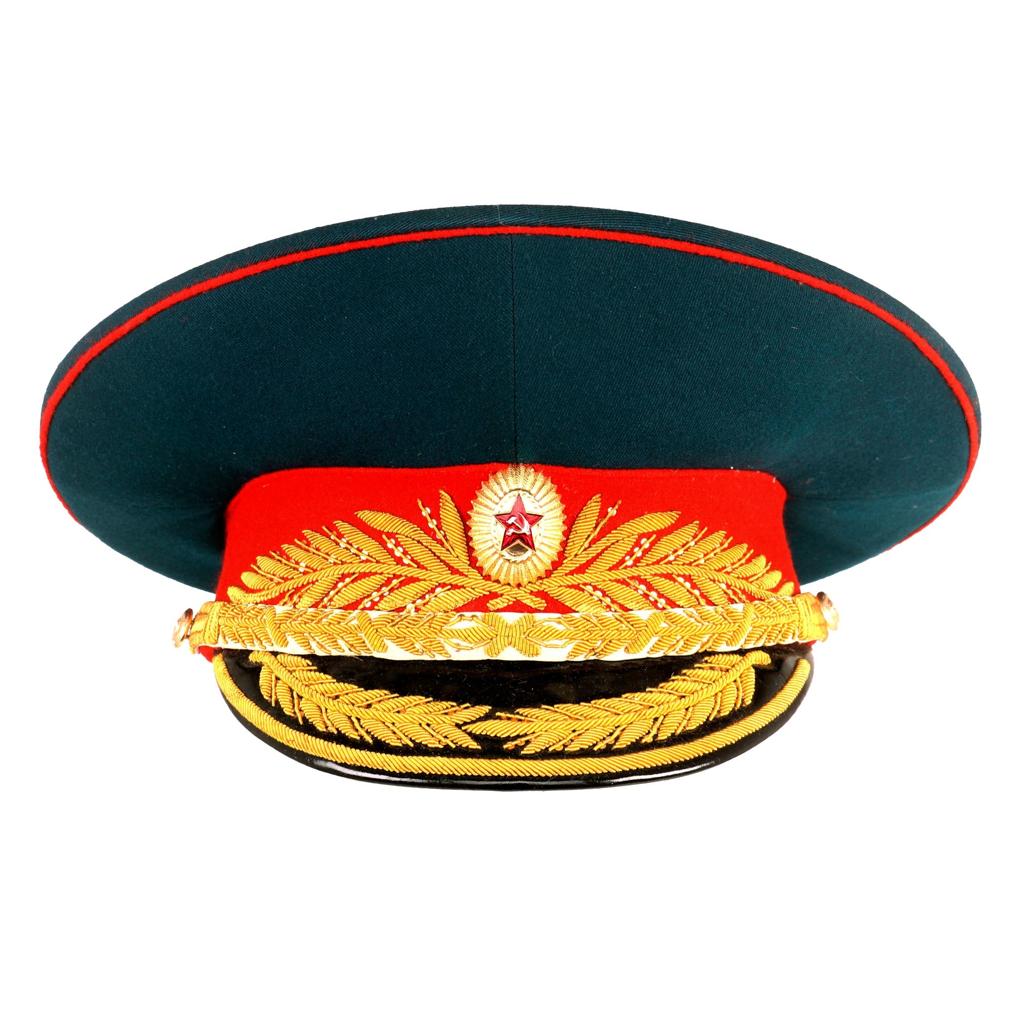 Original Soviet Russian Cold War Infantry General's Peaked Visor Hat M ...