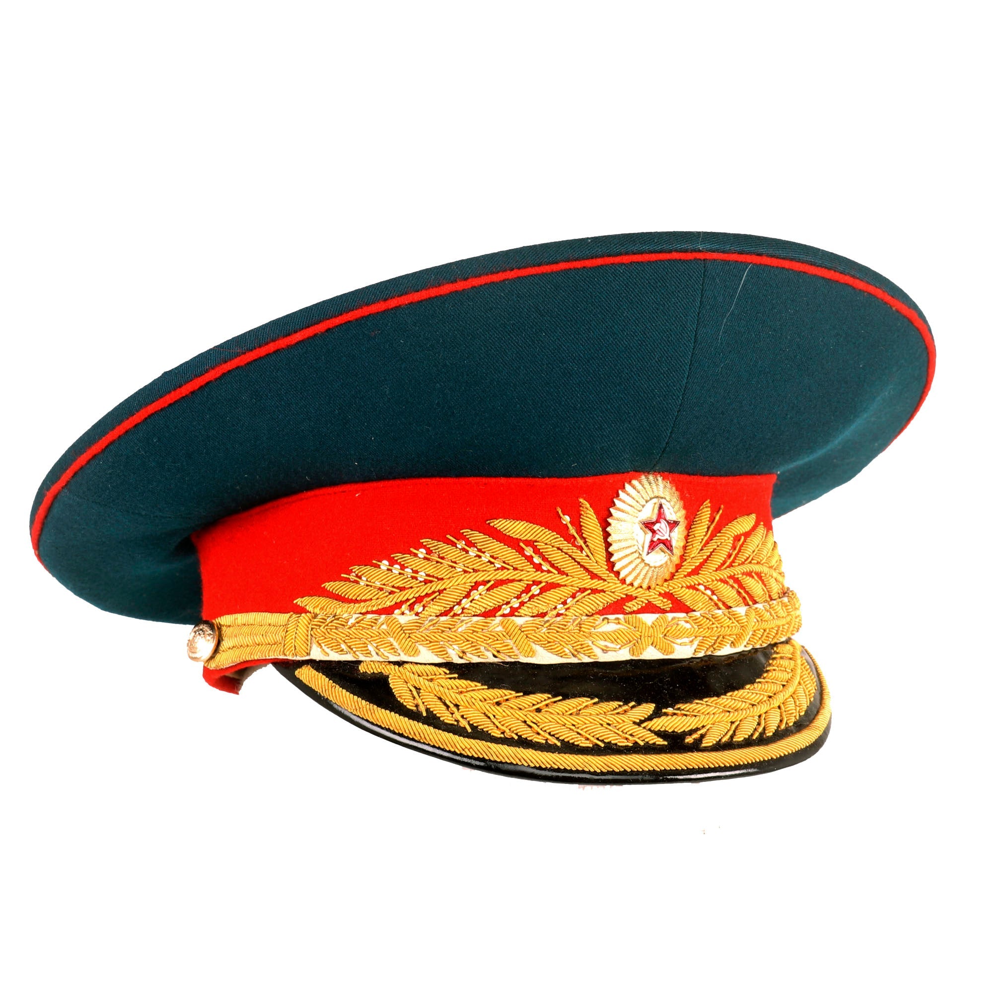 Original Soviet Russian Cold War Infantry General's Peaked Visor Hat M ...