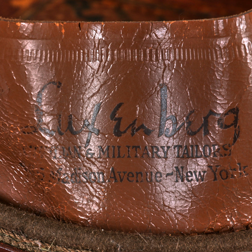 Original U.S. WWII US Army Officer’s Visor Cap by Luxenberg Of New Yor ...