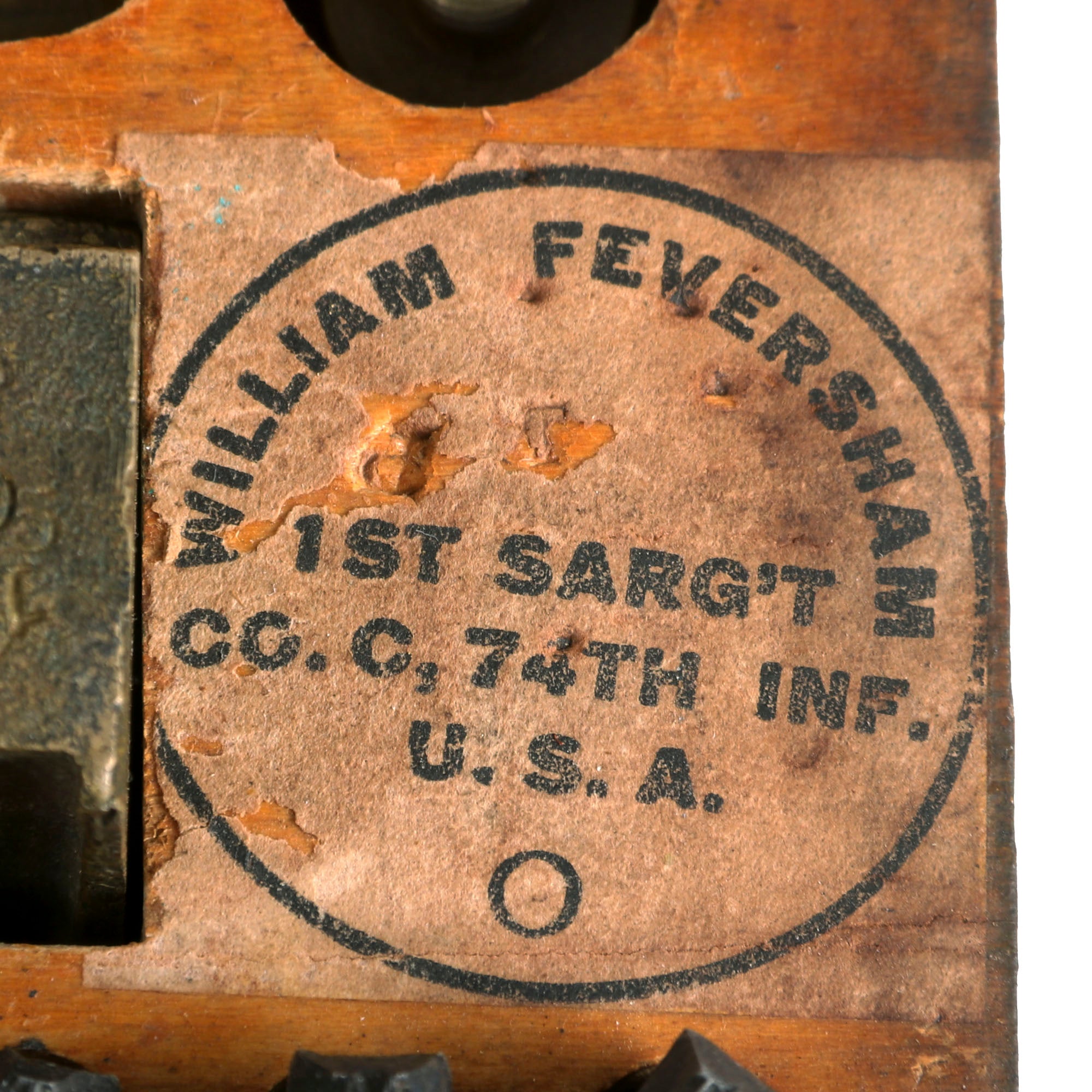 Original U.S. WWI “Marking Outfit For Stamping Metal” M1910 Dog Tag St ...
