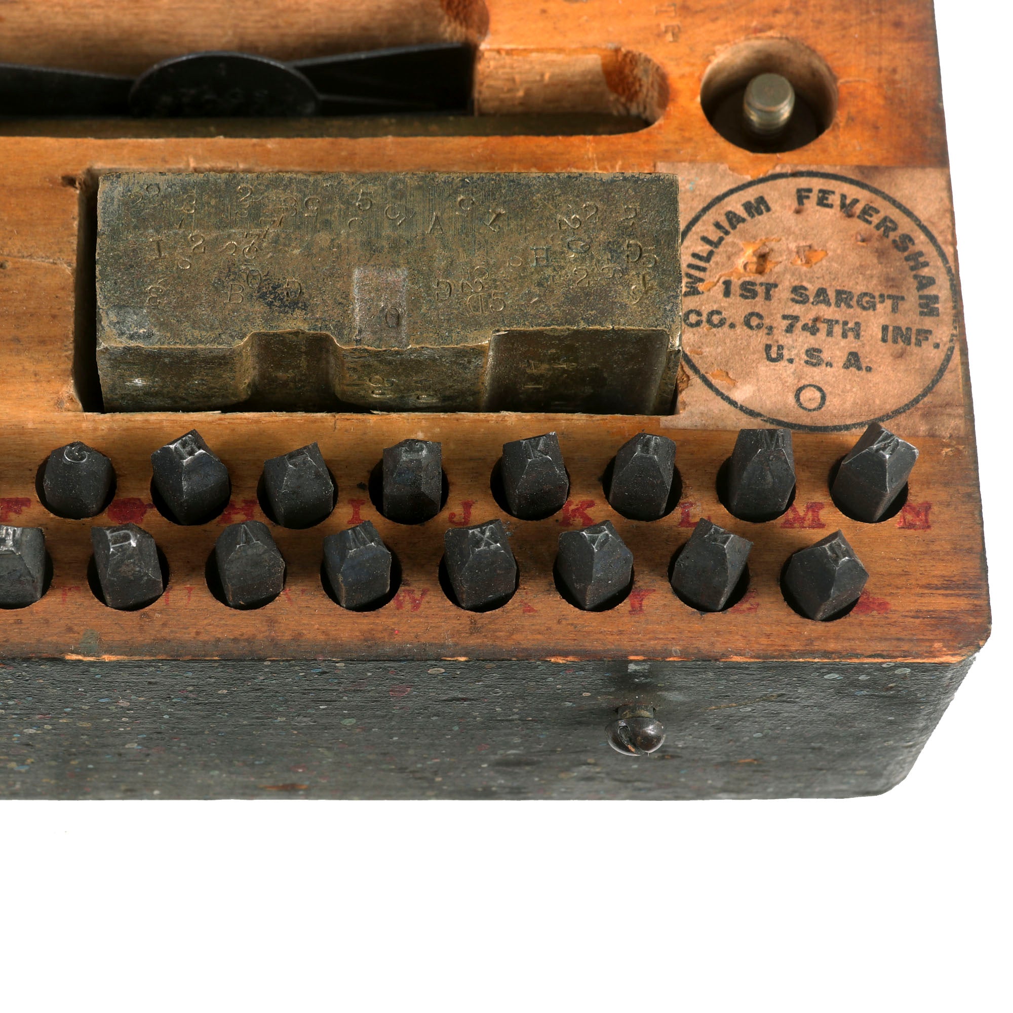 Original U.S. WWI “Marking Outfit For Stamping Metal” M1910 Dog Tag St ...