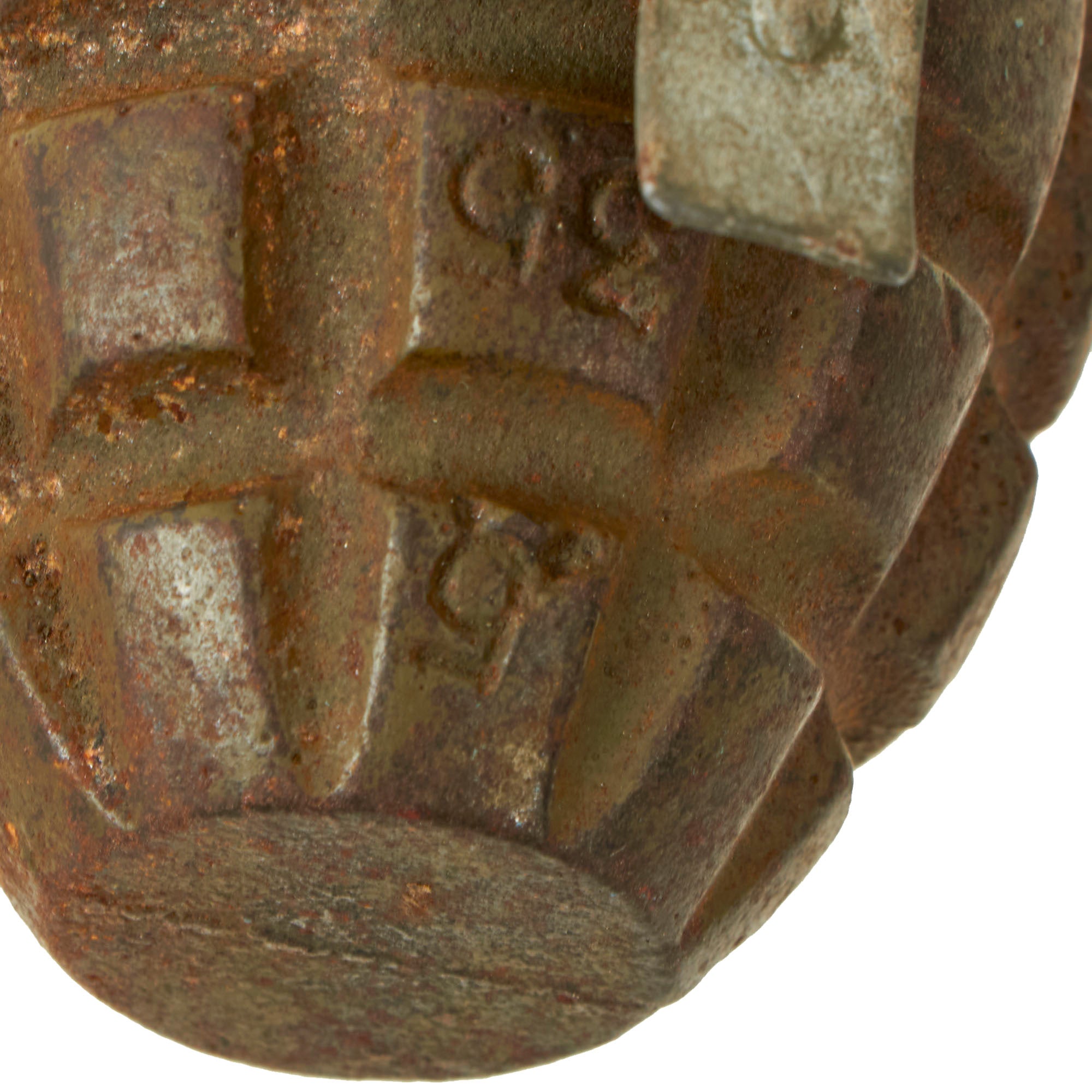 Original U.S. WWII Inert MkII Pineapple Grenade with Yellow Ring and M ...