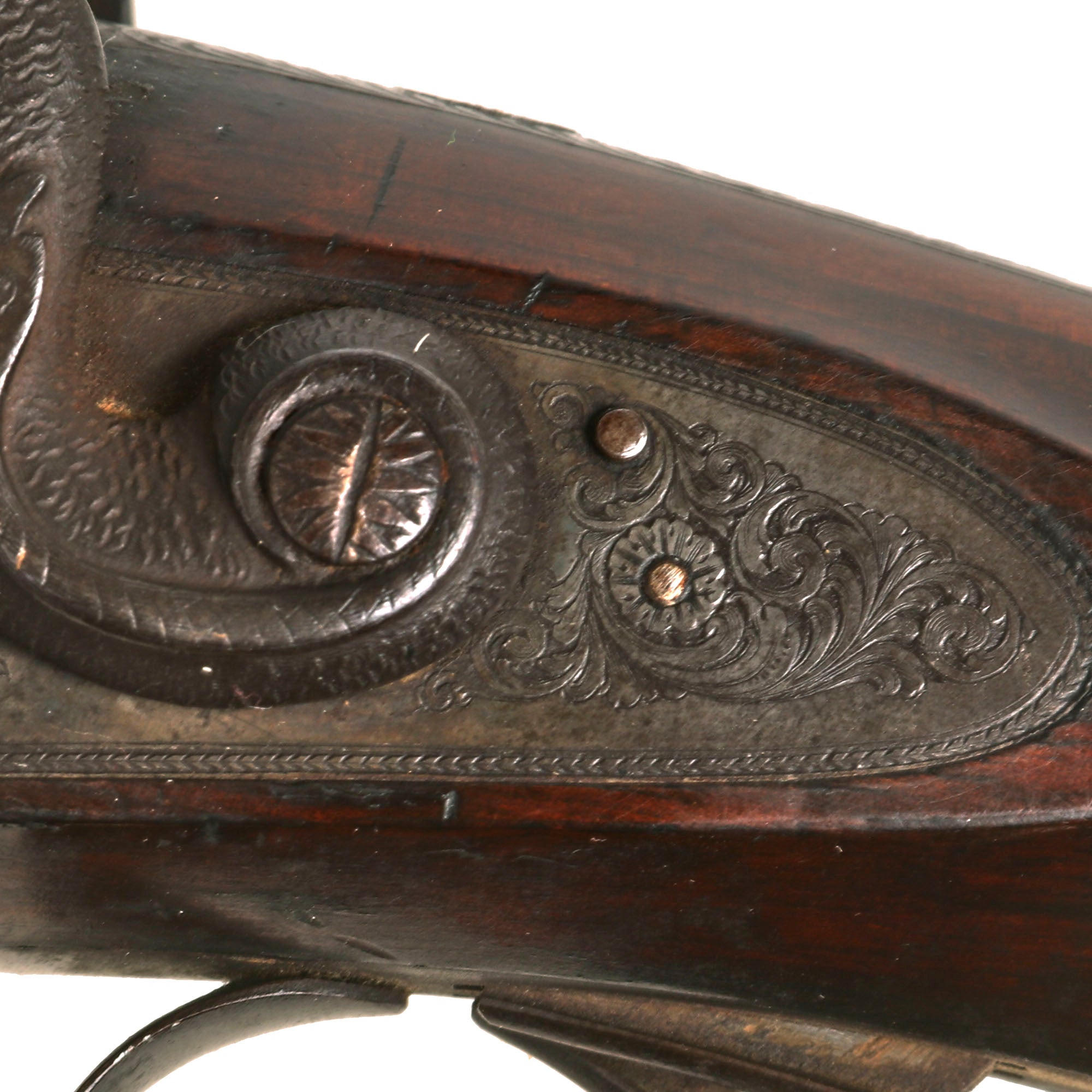 Original British 19th Century 13 Bore Double Barrel Percussion Shotgun ...