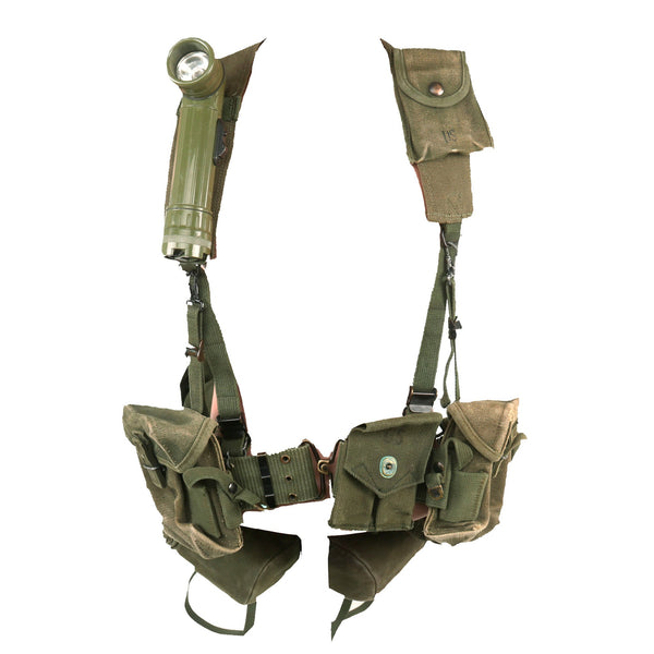 Original U.S. Vietnam War M-56 Gear Set - Belt Rig with 2 Canteens & P ...