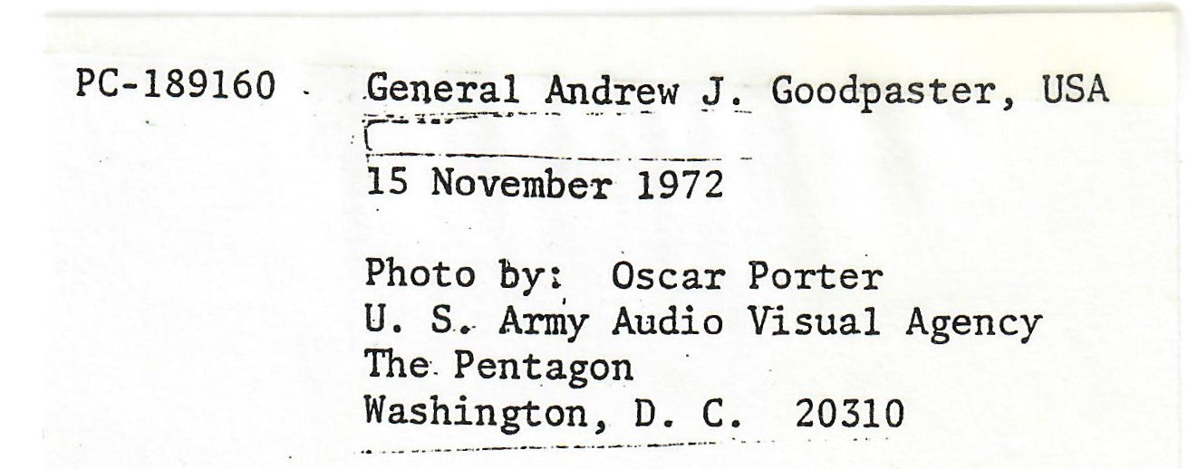 Original U.S. General Andrew Goodpaster Insignia Grouping - Former Sup ...