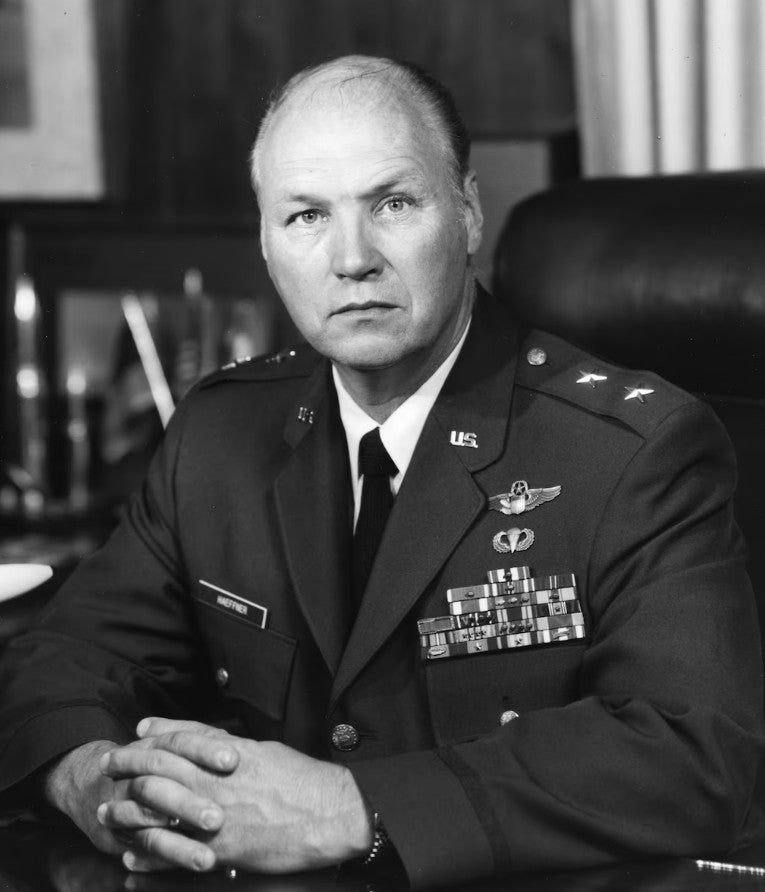 Original U.S. Air Force Vietnam War Major General Fred Haeffner Theate ...